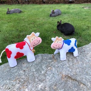 Cow PDF Sewing Pattern, Barn Animals, Felt Farm Animals PDF, Hand-sewn ...