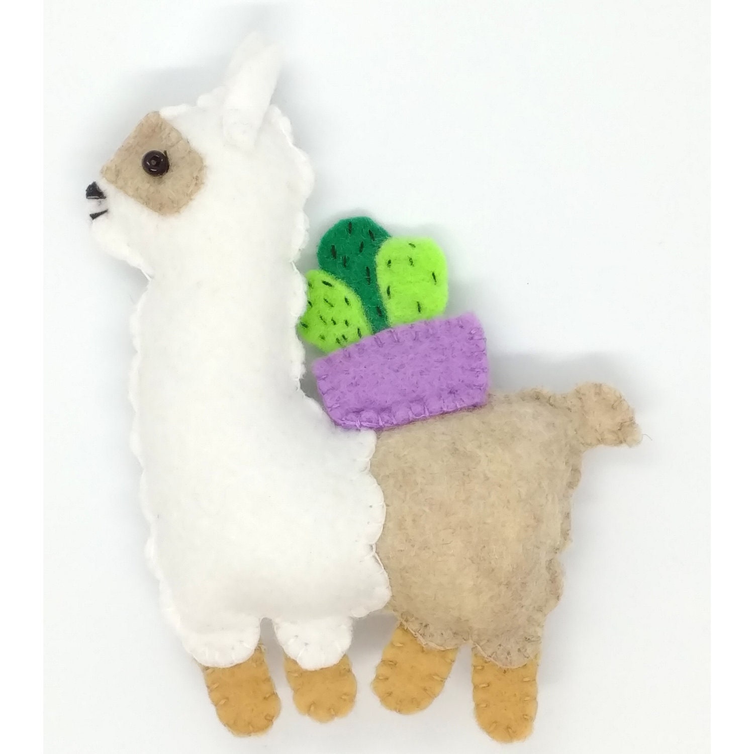 Alpaca Felt Pattern PDF, Fleece Felt Animal Pattern, Hand Sewn ...