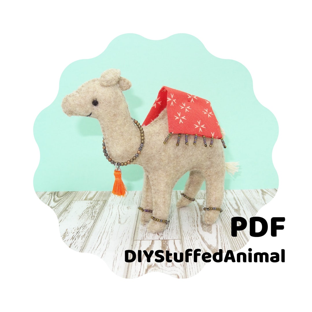 Camel Felt Pattern PDF, Desert Felt Animal Pattern, Hand Sewn Creations ...
