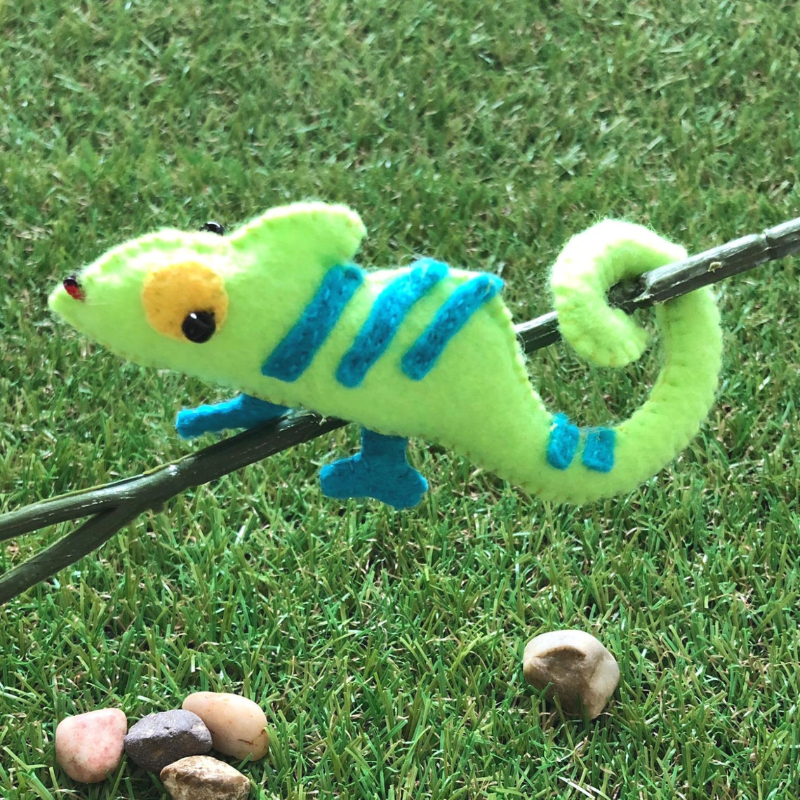 Chameleon Felt Pattern PDF Lizard Felt Animal Pattern Hand - Etsy
