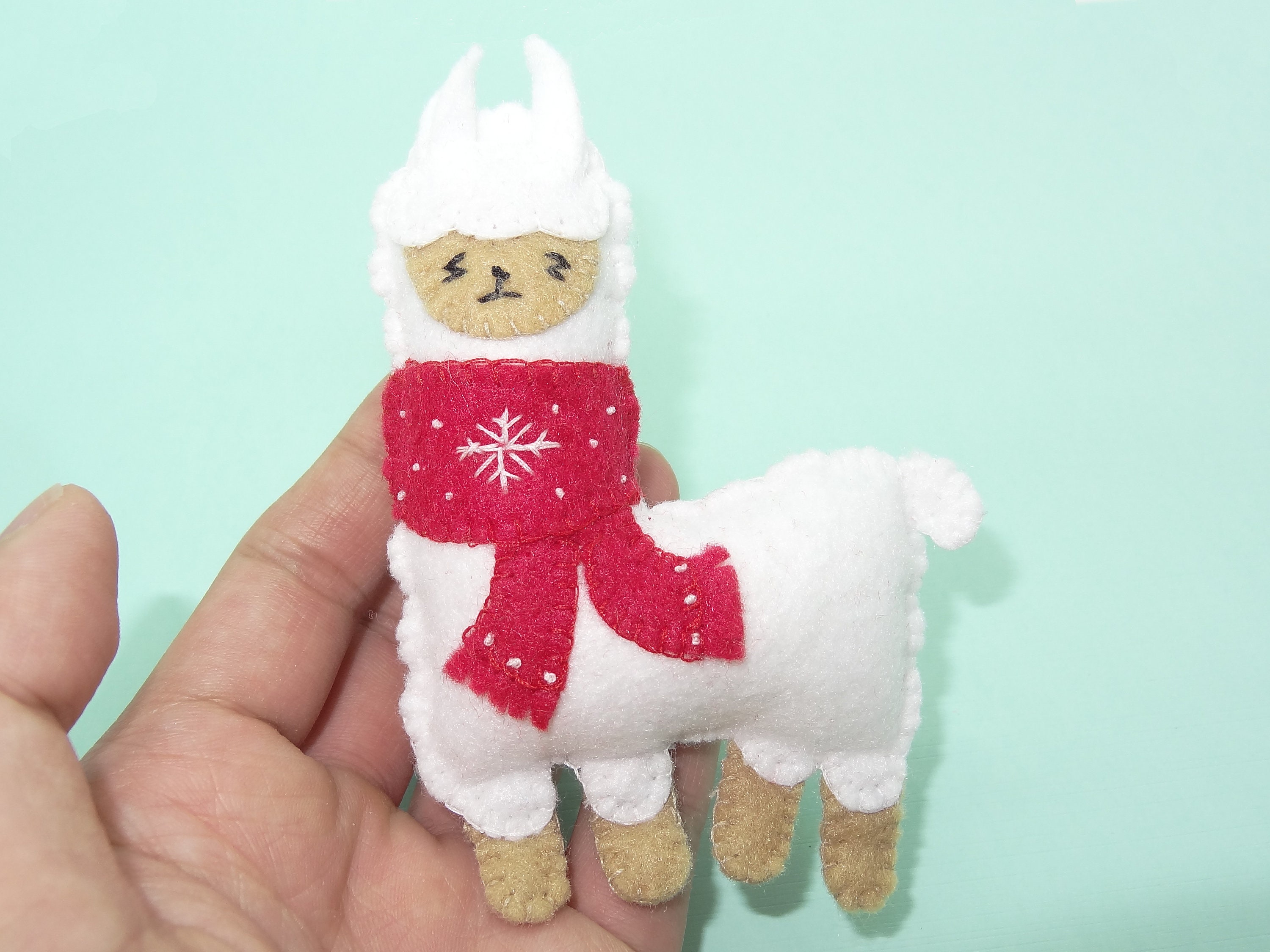 Alpaca Felt Pattern PDF, Fleece Felt Animal Pattern, Hand Sewn ...