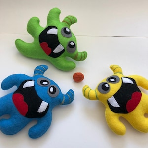 Monster Felt PDF Pattern, Felt Animal Sewing Pattern, Hand-sewn Crafts ...