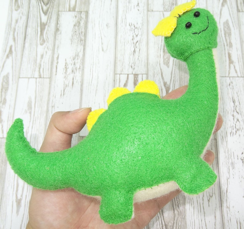 Dinosaur PDF Sewing Pattern, Felt Animal Sewing Pattern, Stuffed ...