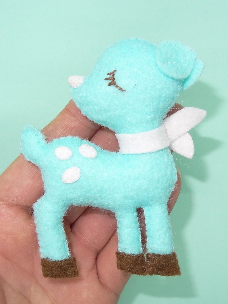 Fawn Felt PDF Pattern, Felt Animal Sewing Pattern, Hand-sewn Crafts ...