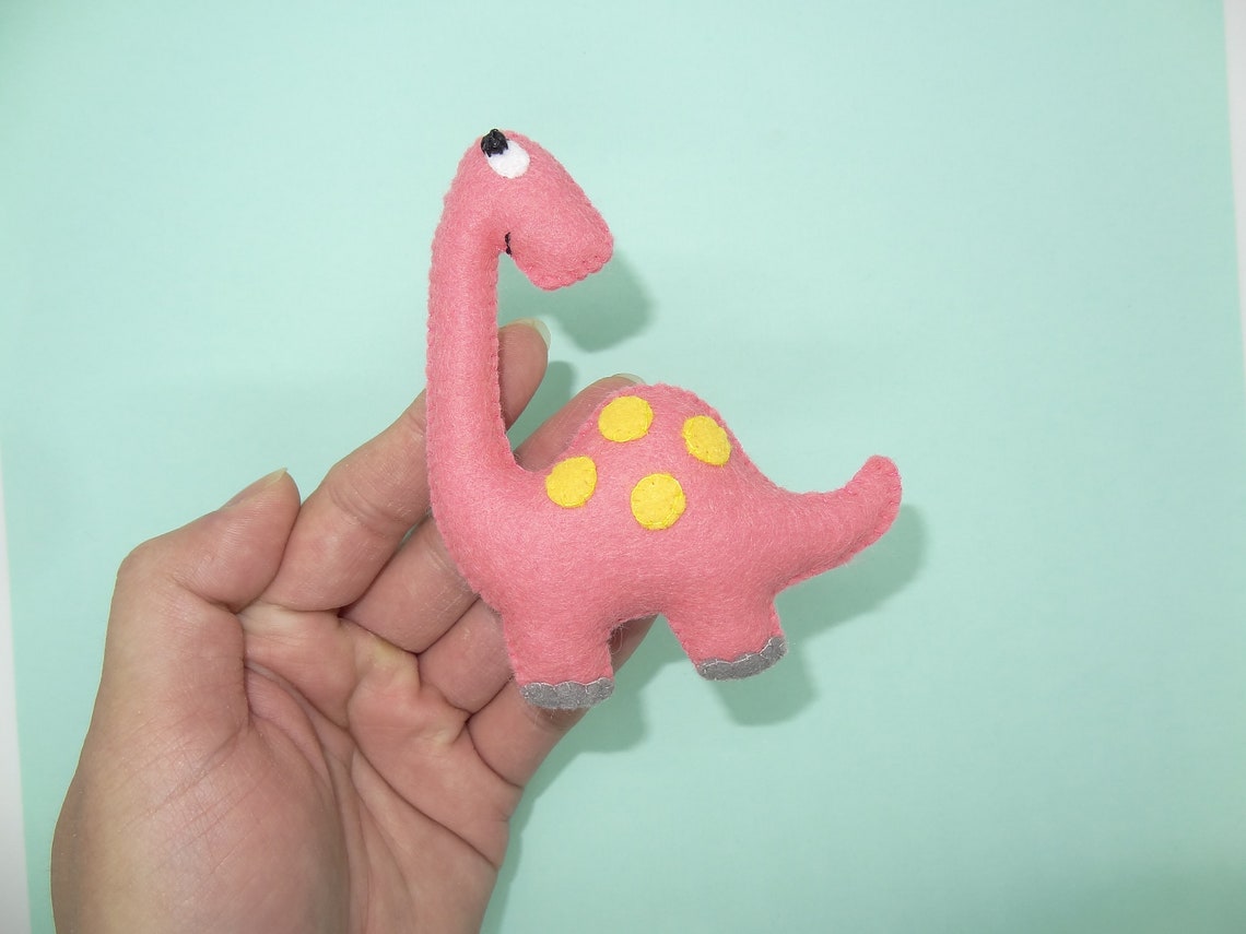 Dinosaur Felt PDF Pattern, Felt Animal Sewing Pattern, Hand-sewn Crafts ...