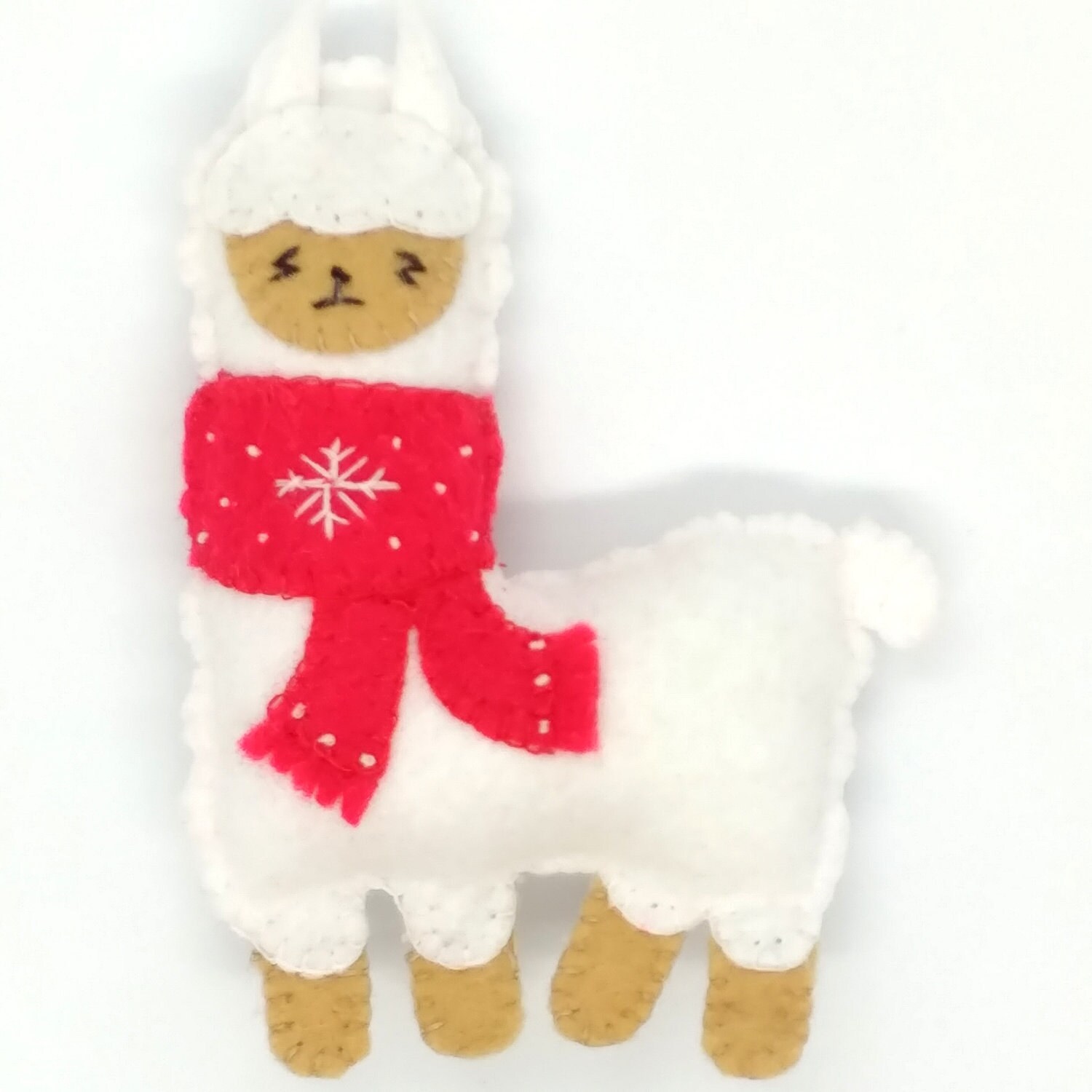 Alpaca Felt Pattern PDF, Fleece Felt Animal Pattern, Hand Sewn ...