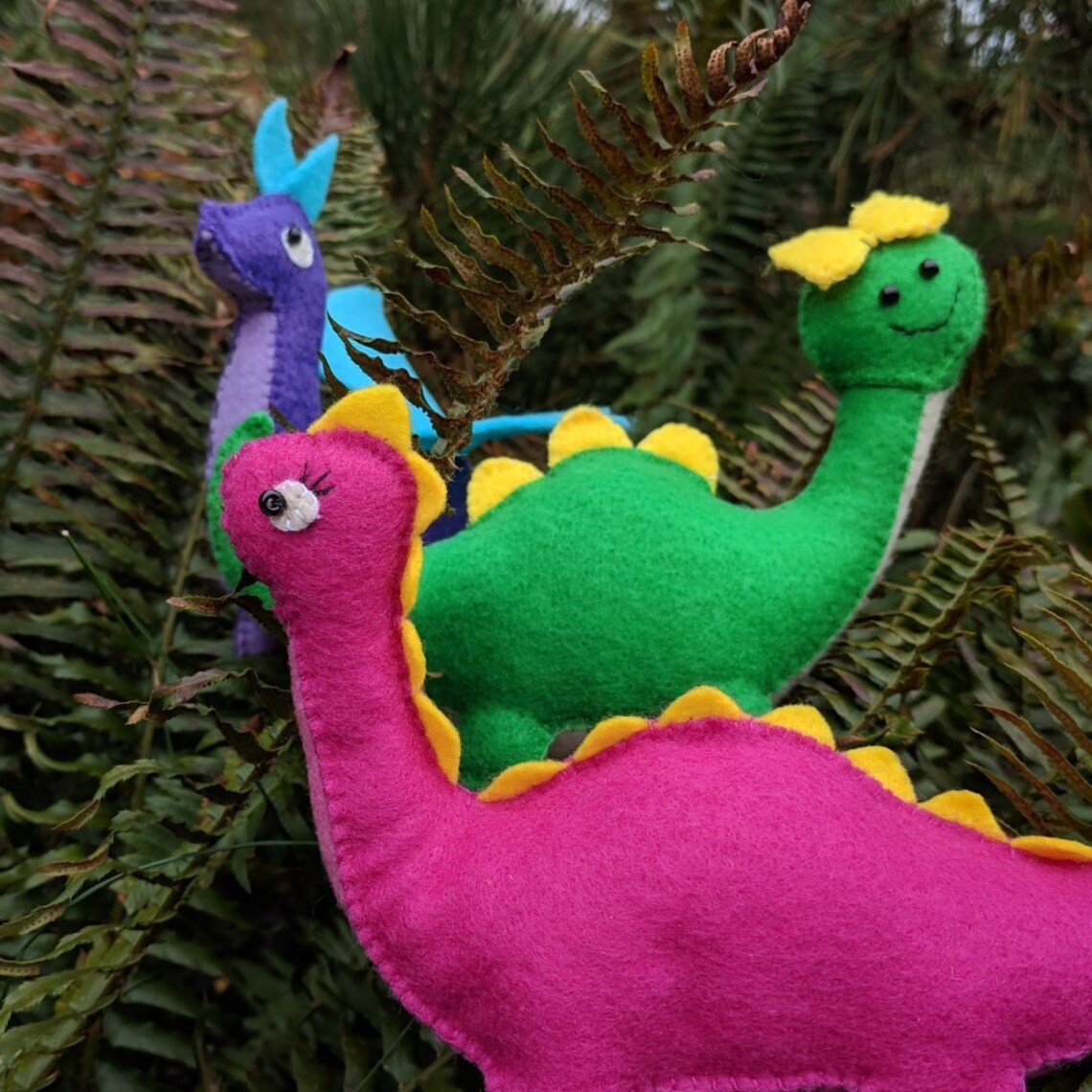 Felt Dinosaurs PDF Sewing Pattern Package Jurassic Bundle - Etsy UK