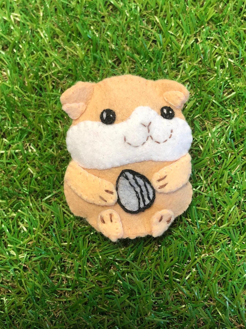 Hamster Felt PDF Pattern, Baby Hamster Felt Animal Sewing Pattern, Hand ...