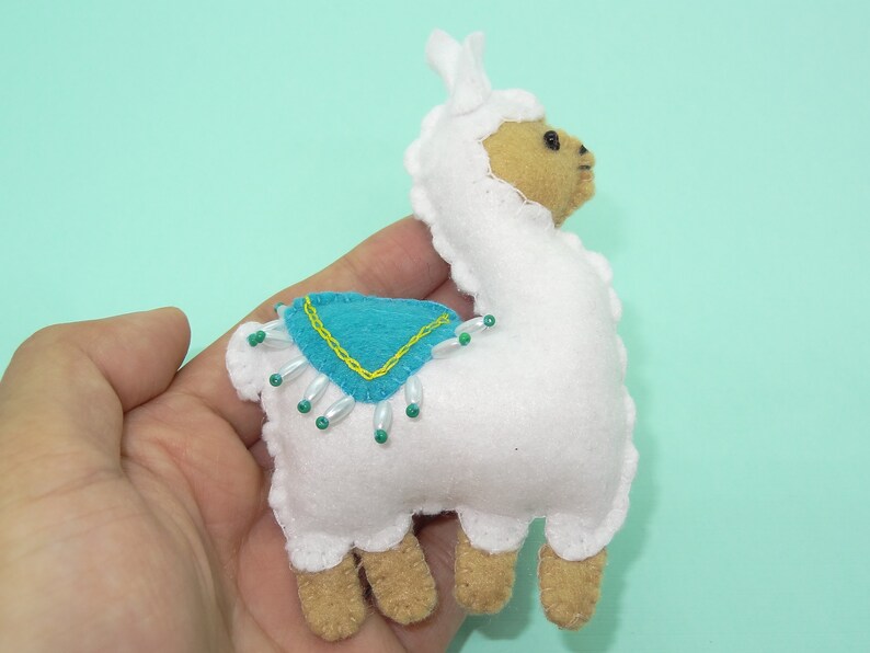 Alpaca Felt Pattern PDF, Fleece Felt Animal Pattern, Hand Sewn ...