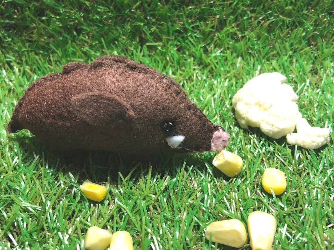 Wild Boar Felt Pattern PDF, Pig Felt Animal Pattern, Hand Sewn ...