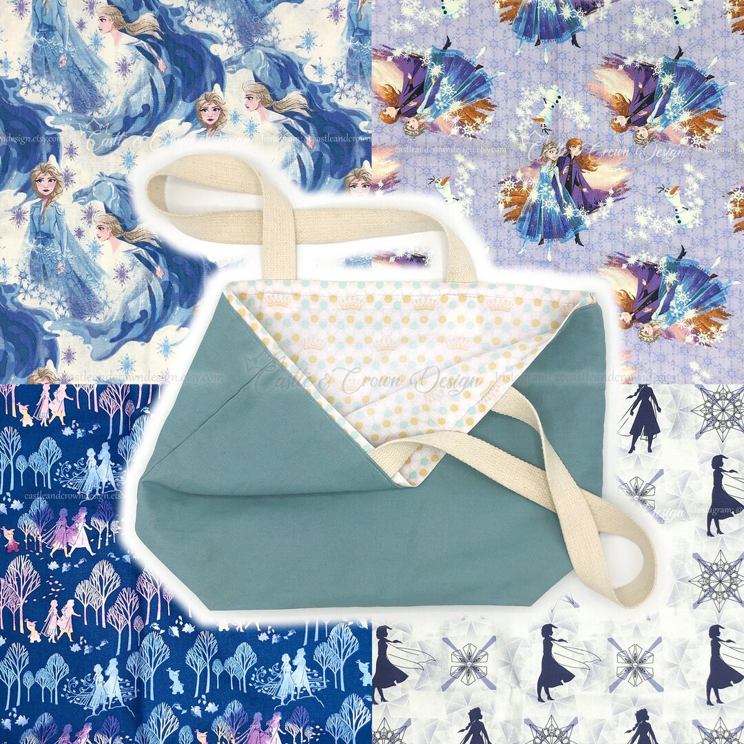 Frozen/elsa/anna Tote Bag Handmade Custom Reusable Tote Reversible Tote ...