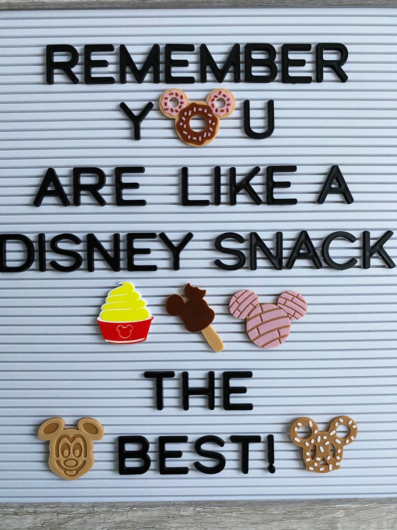 Snacks Letter Board Accessories and Icons | Etsy