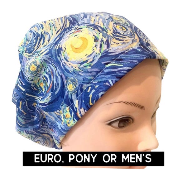 Mens Surgical Caps Starry Night - Etsy