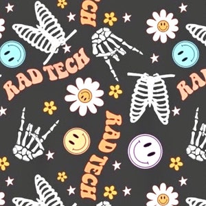 Rad Tech Scrub Hat| Radiology- X-ray Scrub Cap | Satin Lined Option ...