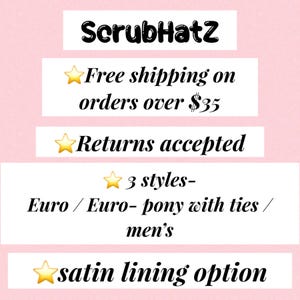 Rad Tech Scrub Hat| Radiology- X-ray Scrub Cap | Satin Lined Option ...