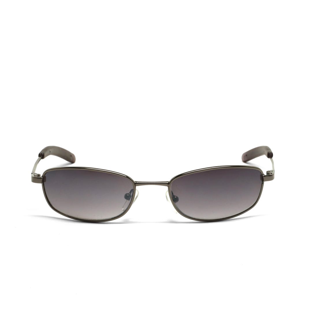 Vintage Y2k Dark Wire Thin Wraparound Style Visor Shape Sunglasses - Etsy