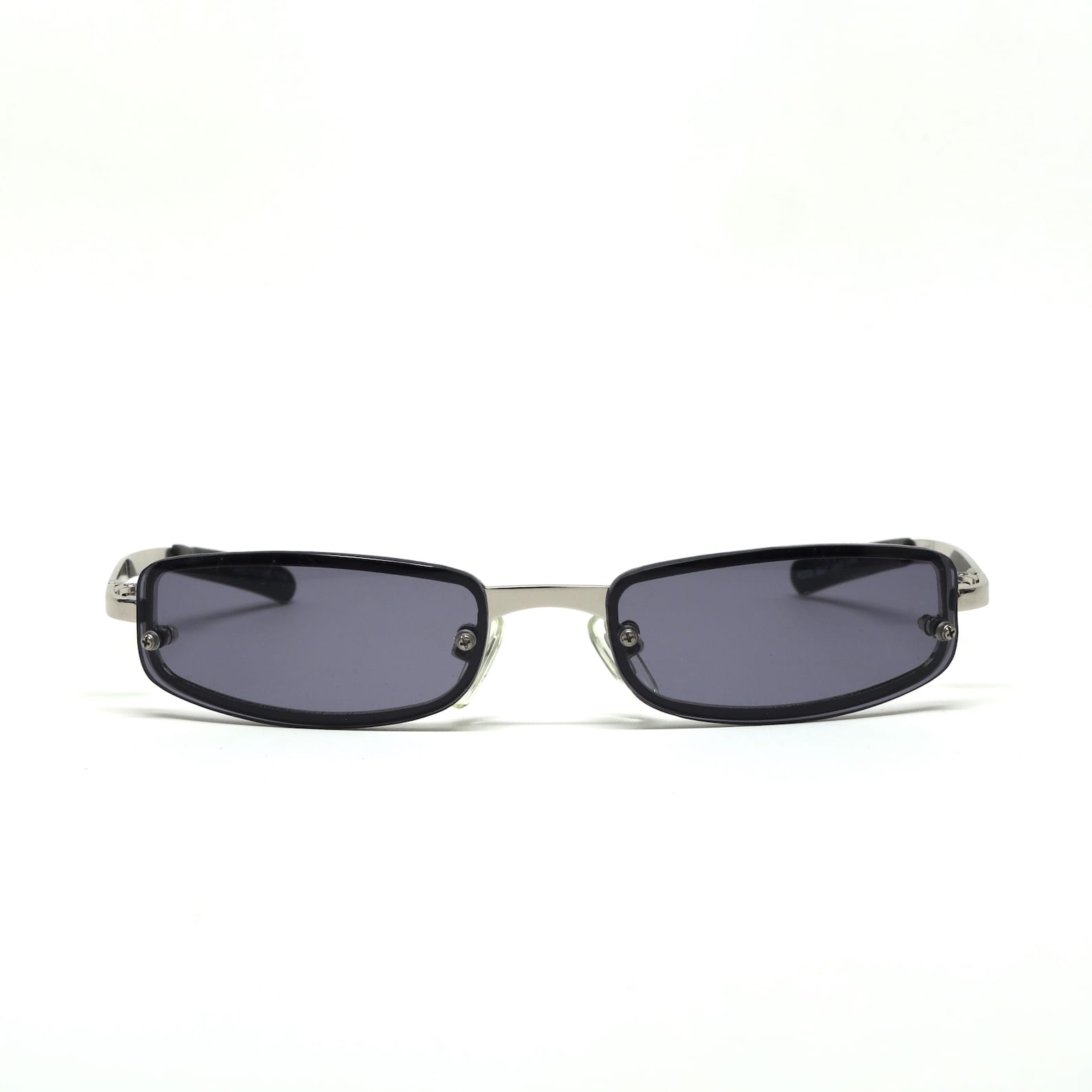 Genuine Vintage Industrial Mod Style Rimless Metal Sunglasses - Etsy