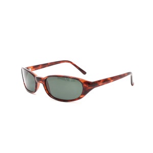 True Vintage 90s Tortoise Wraparound Oval Frame Deadstock Sunglasses - Etsy