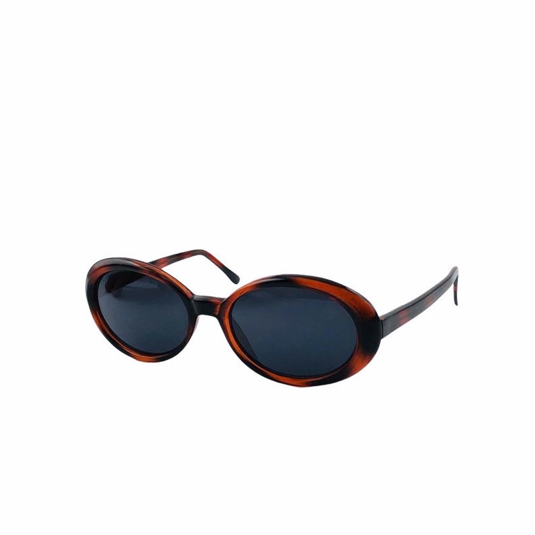 Authentic Vintage Tortoise Oval Red Sunglasses - Etsy