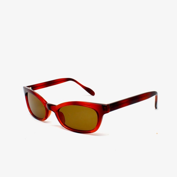 Vintage 90s Deadstock Red Triangle Sunglasses - Gem