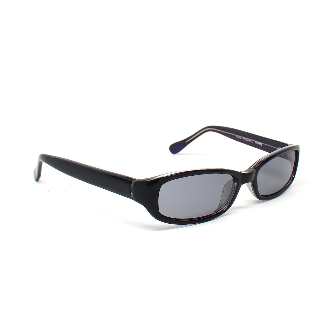 Authentic Vintage 90s Made Slim Transparent Blue Sunglasses - Etsy