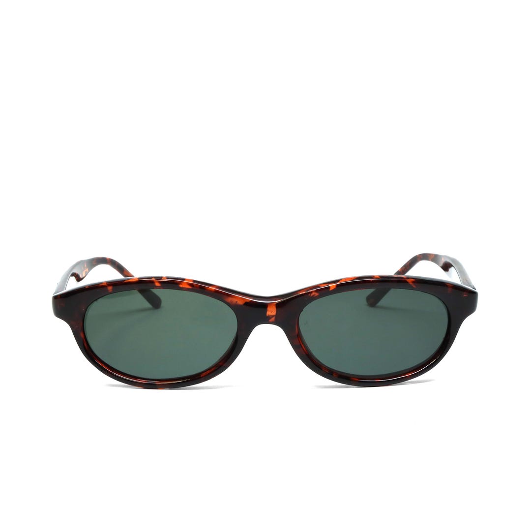 Authentic Vintage 90s Tortoise Rounded Browline Frame Sunglasses - Etsy