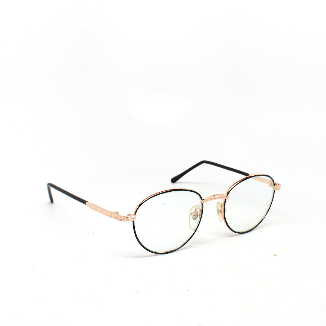 Authentic Vintage 90s Black Wire Frame Clear Lens Spectacle Glasses - Etsy