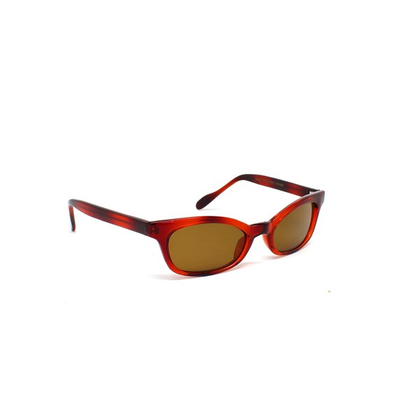 Vintage 90s Deadstock Red Triangle Sunglasses - Gem