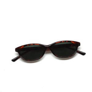 Authentic Vintage 90s Tortoise Rounded Browline Frame Sunglasses - Etsy