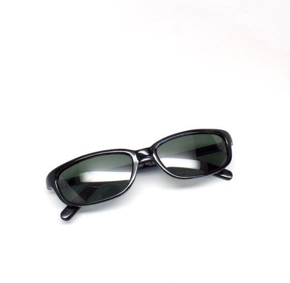 90s Deadstock Black Rectangle Mod Authentic Vintage Sunglasses - Etsy
