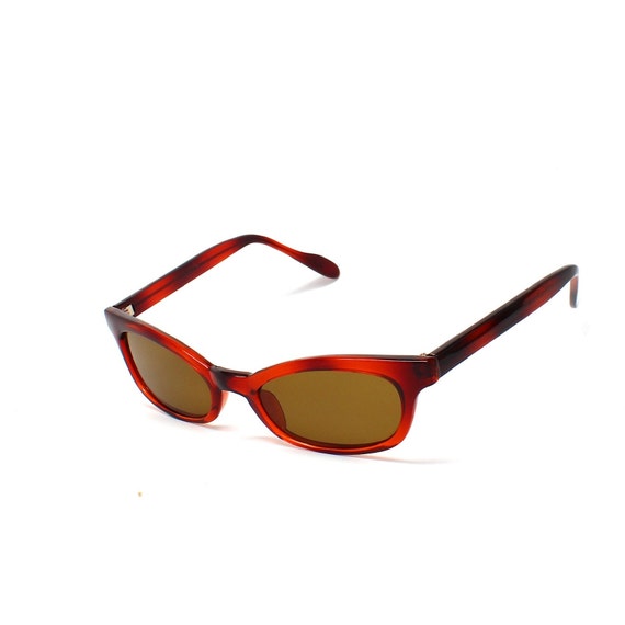 Vintage 90s Deadstock Red Triangle Sunglasses - Gem