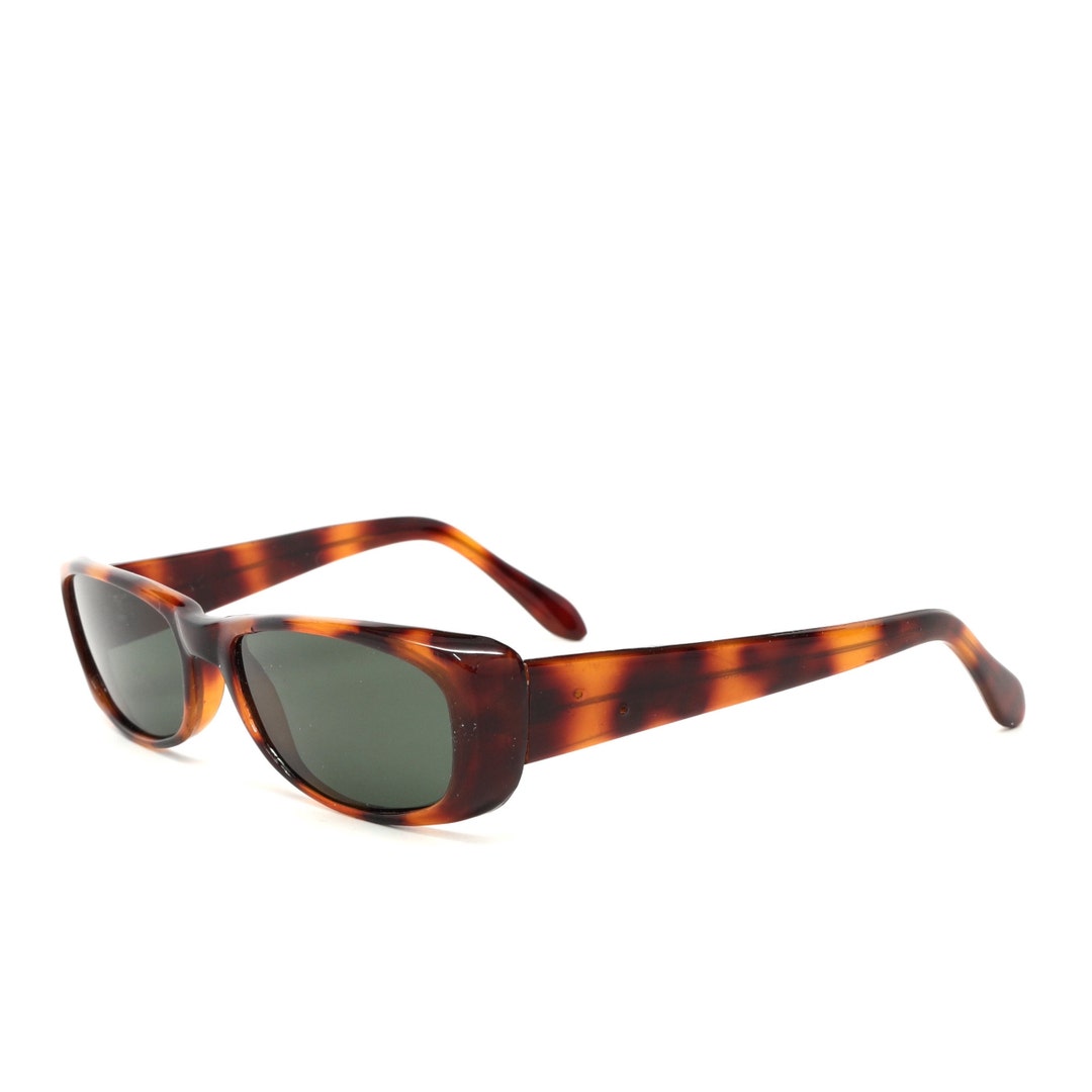 Authentic 90s Rectangle Brown Deadstock Vintage Rectangle Sunglasses - Etsy