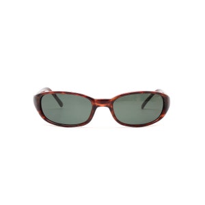 True Vintage 90s Tortoise Wraparound Oval Frame Deadstock Sunglasses - Etsy