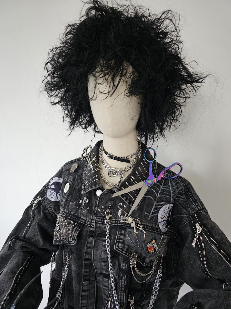 Edward Scissorhands Tim Burton Inspired Jacket Unisex Oversized Punk ...
