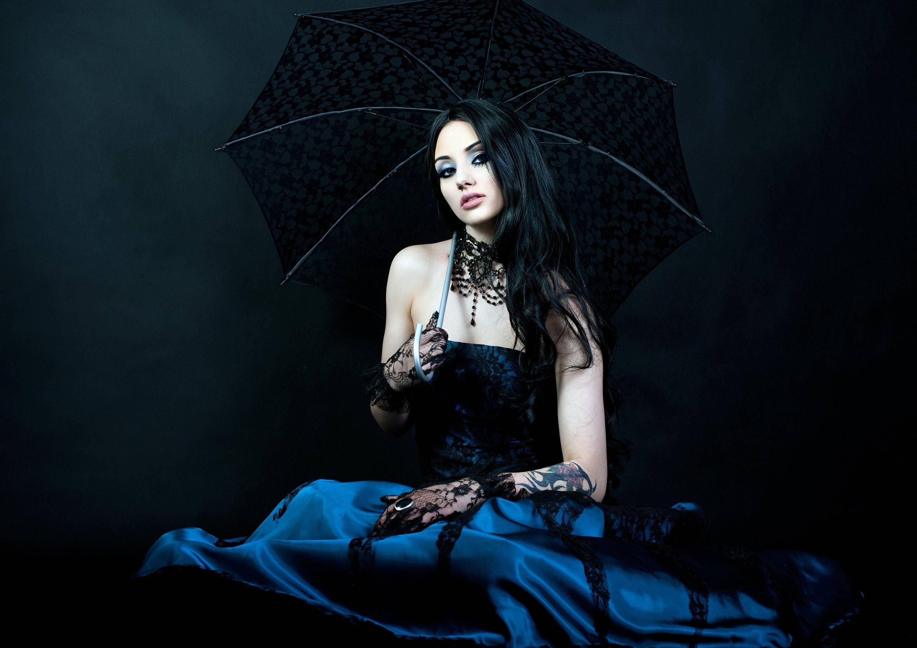 Turquoise Gothic Victorian Gown Unique Vampire Wedding for Witches Ball ...