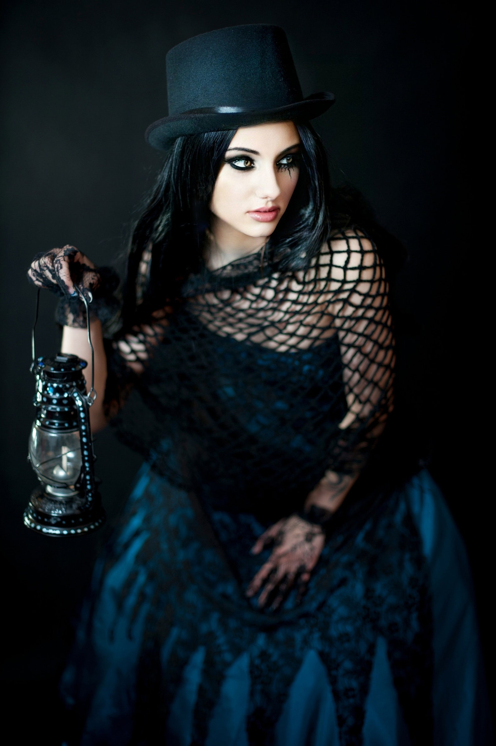 Turquoise Gothic Victorian Gown Unique Vampire Wedding for Witches Ball ...