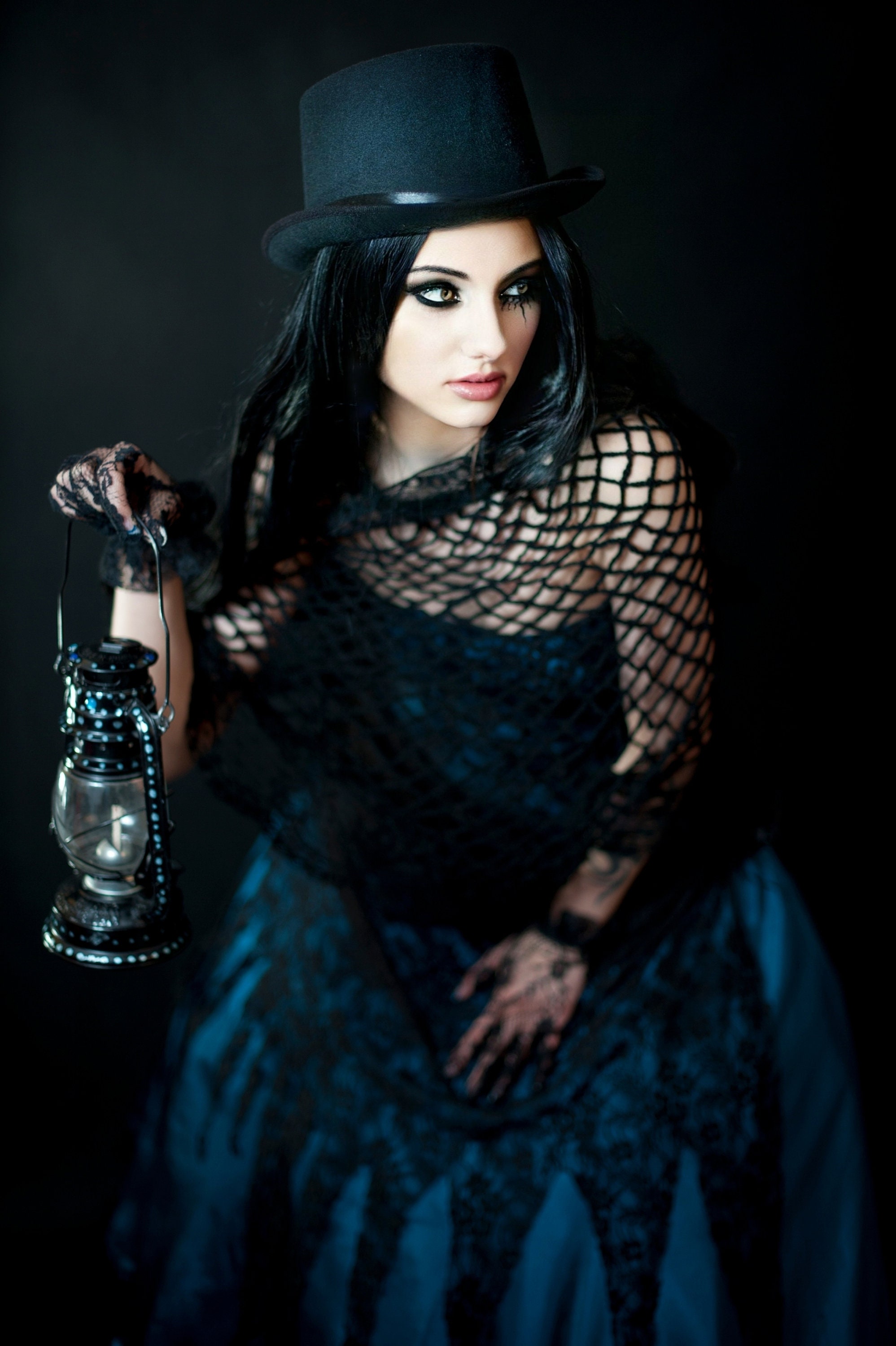 Turquoise Gothic Victorian Gown Unique Vampire Wedding for Witches Ball ...