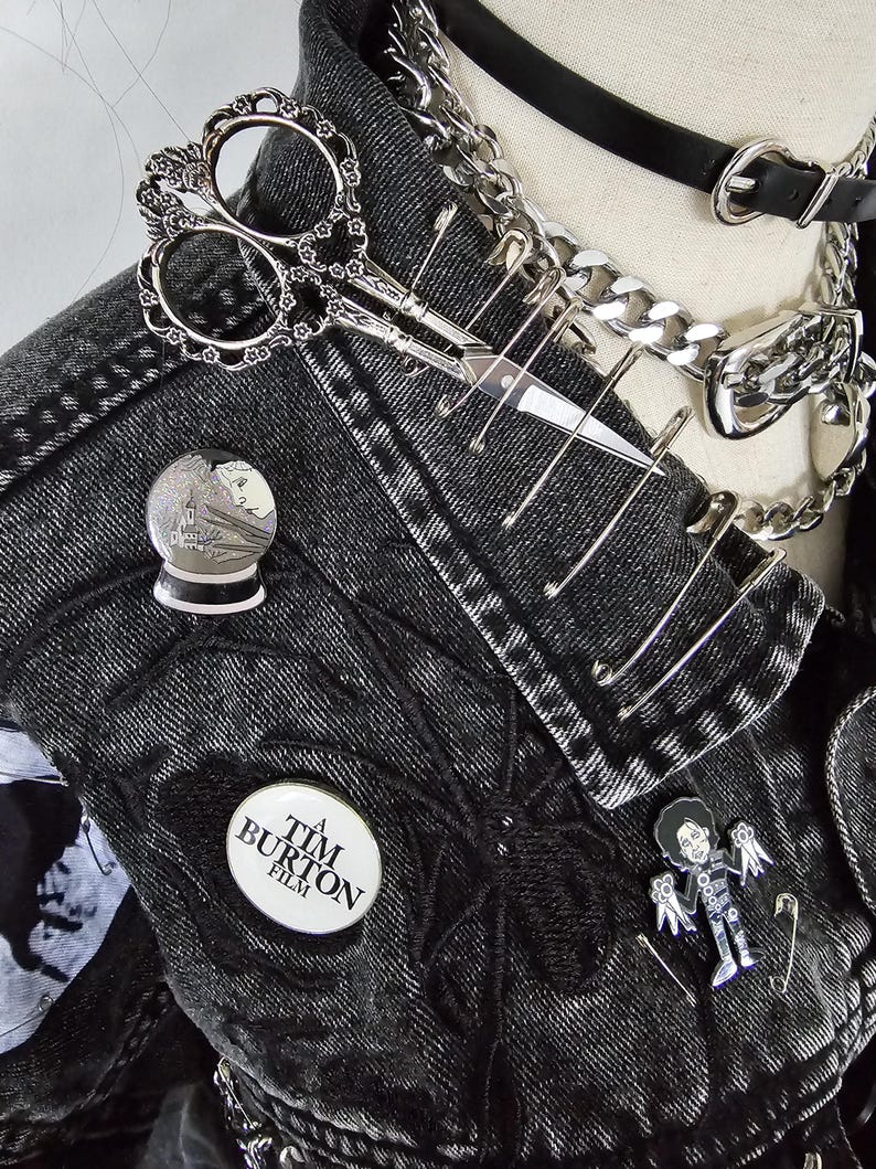 Edward Scissorhands Tim Burton Inspired Jacket Unisex Oversized Punk ...