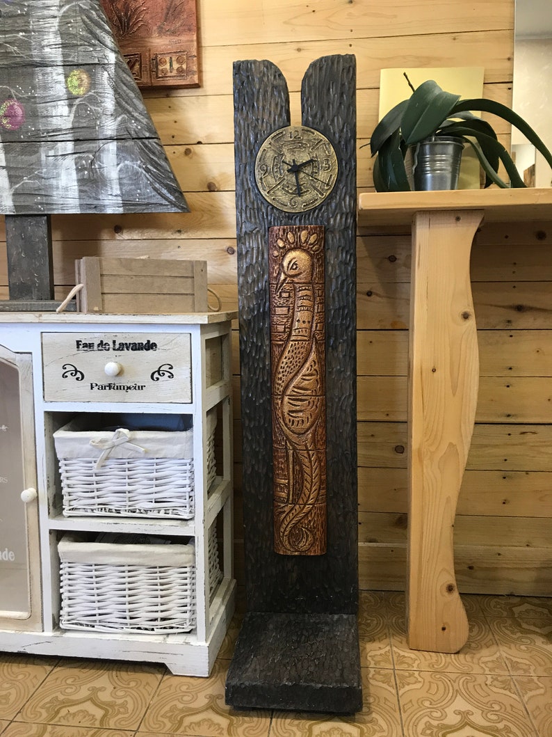TOTEM Vertical Clock - Etsy