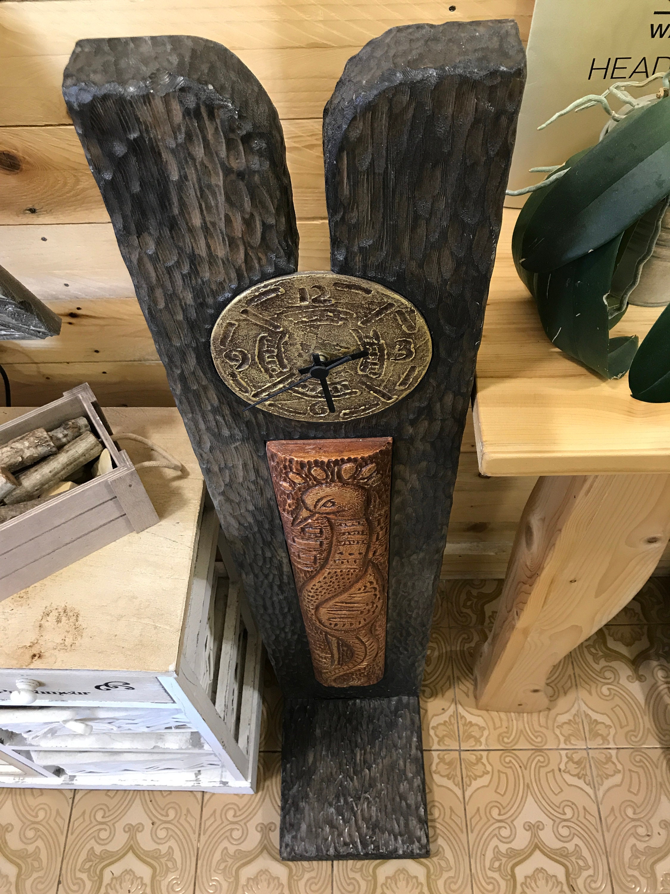 TOTEM Vertical Clock - Etsy