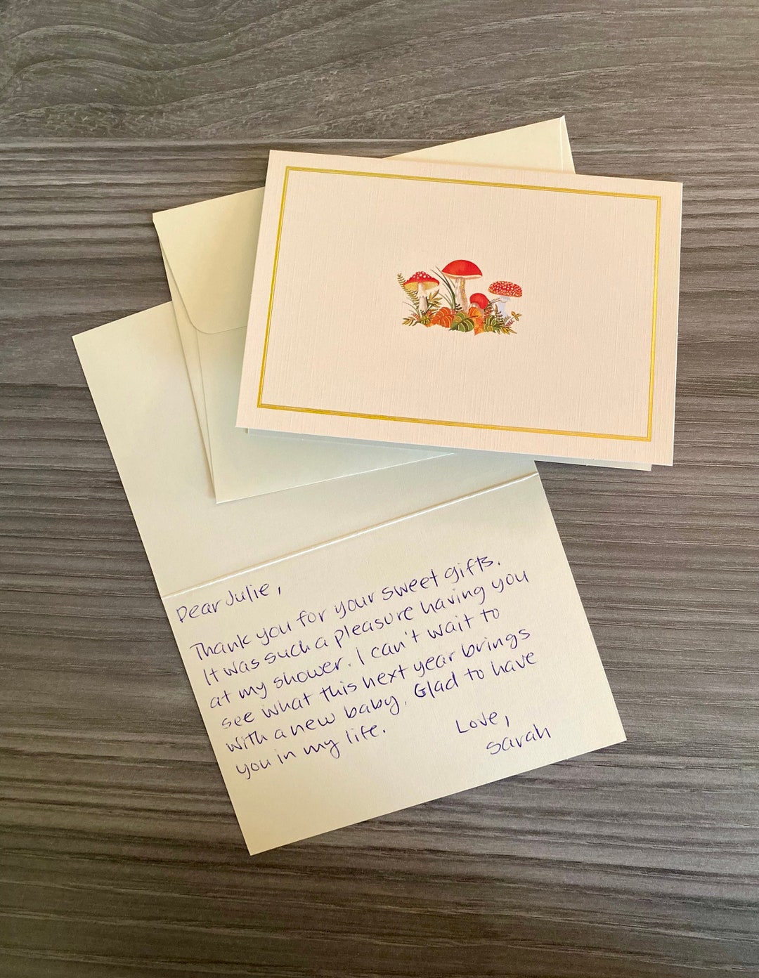 Handwritten Thank You Card - Etsy