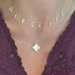 Dangling Letters Nedi Name Necklace With Clear Stones | Sterling Silver ...