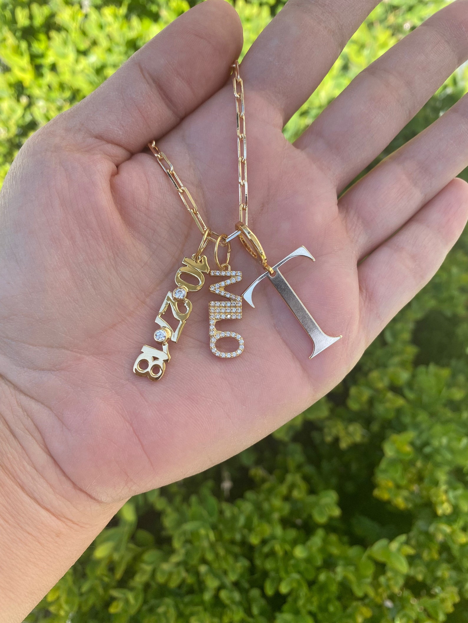 As Seen on Tara Moni. Personalized Pave Name Charms. Diamond Charms ...