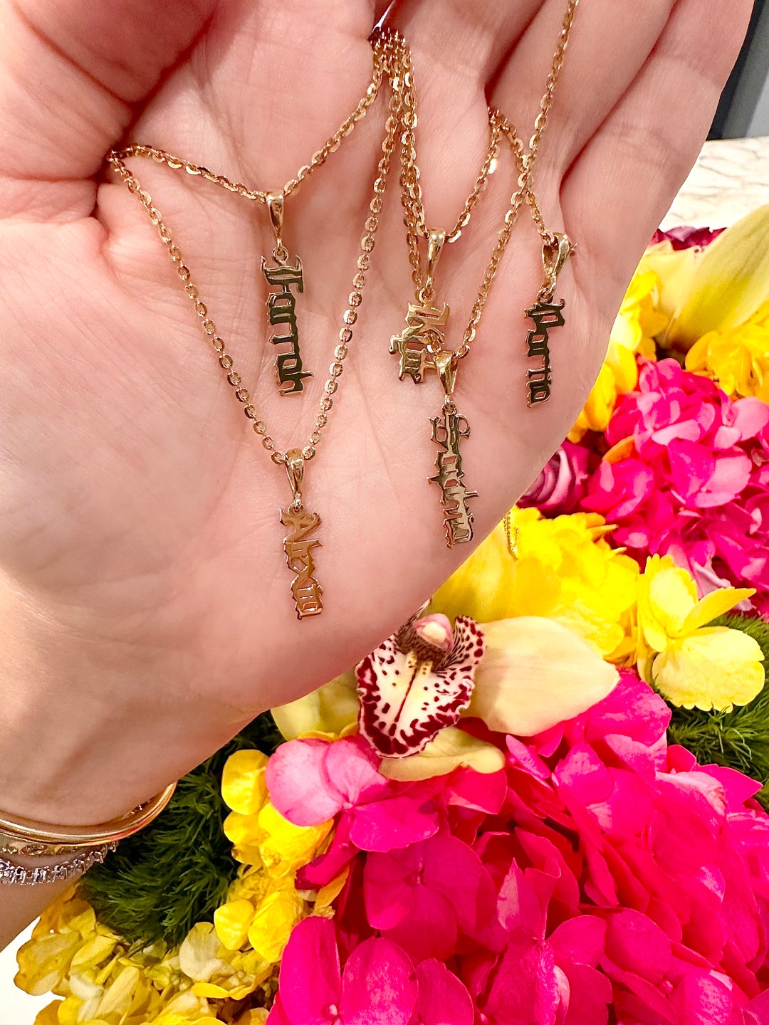 Old English/gothic Vertical Nameplate. Custom Nameplate ...