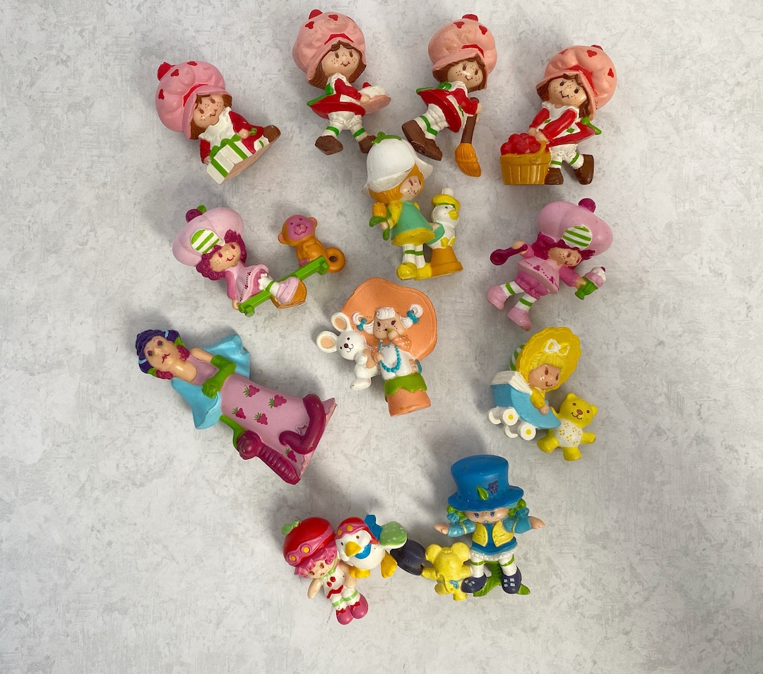 Strawberry Shortcake PVC Miniatures Figures, Vintage Strawberry ...