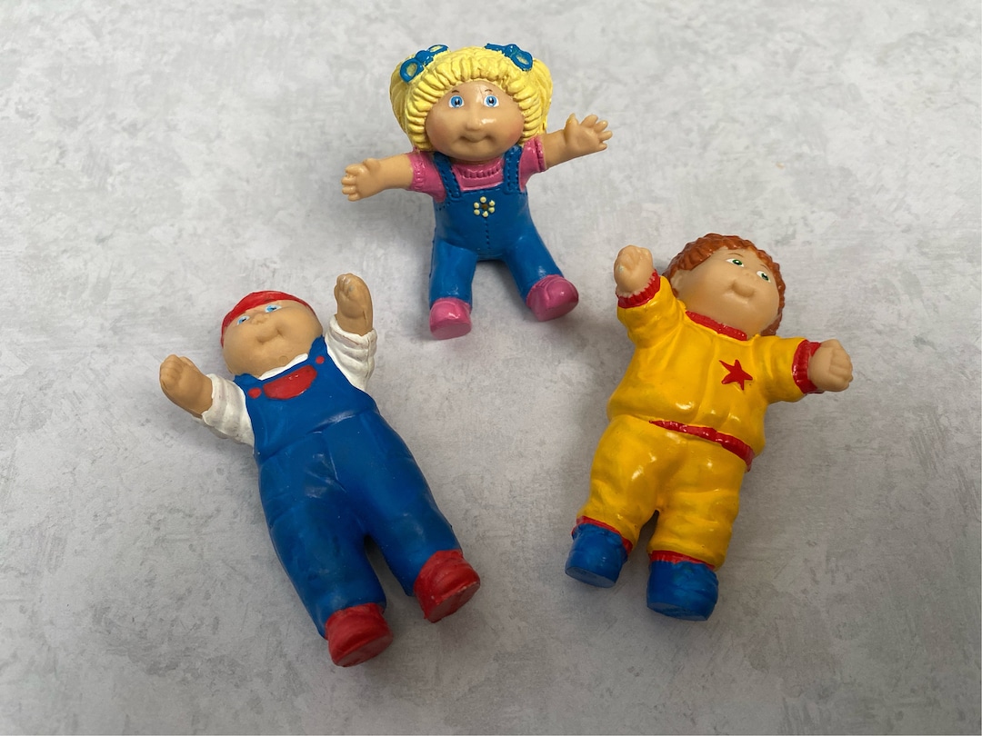 Cabbage Patch Kids PVC Figures Set, Vintage CPK 1980s Mini Figurines ...