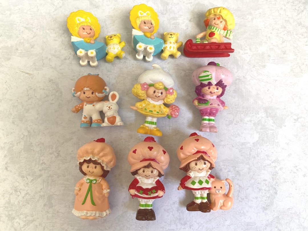 Strawberry Shortcake PVC Miniatures Figures, Vintage Strawberry ...