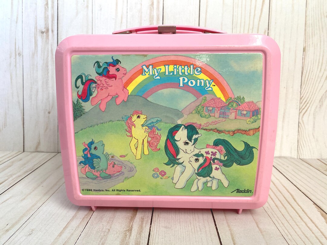 My Little Pony Pink Plastic Lunchbox, Vintage 1986 Aladdin MLP Box - Etsy