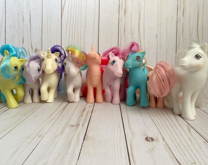 My Little Pony G1 -G4 Pony Figures, Vintage 1980s MLP Hasbro, You Pick ...