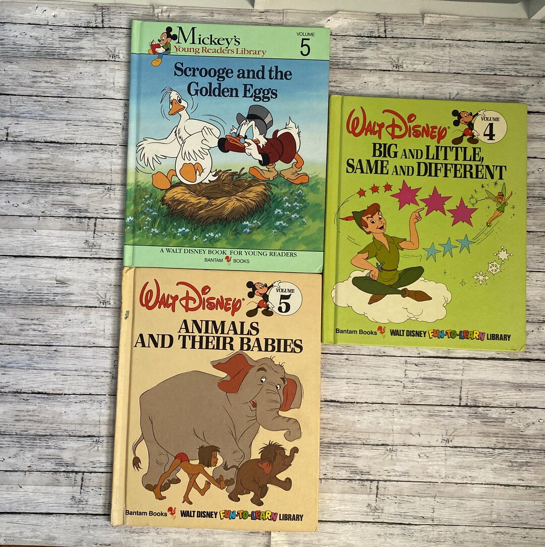 Walt Disney Fun to Learn Library Book Hardcover Picture Books Bantam ...